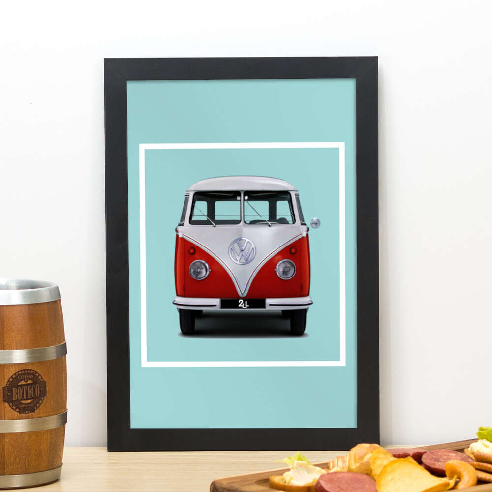 Quadro VW Kombi Retrô - 33x22 cm