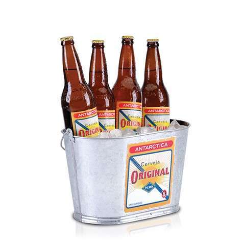 Kit Especial Antarctica Original - Balde Tina + Cervegela 600ml